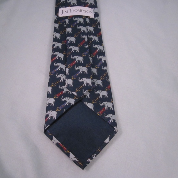 Jim Thompson | Accessories | Rare Jim Thompson Silk Necktie Elephants ...